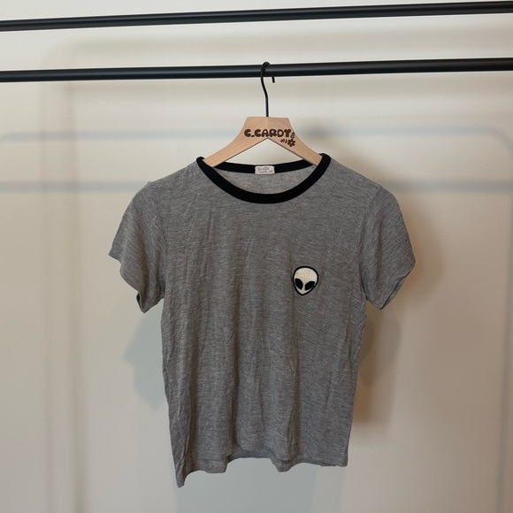 Brandy Melville | Tops | John Galt Brandy Melville Alien Soft Crop Top ...